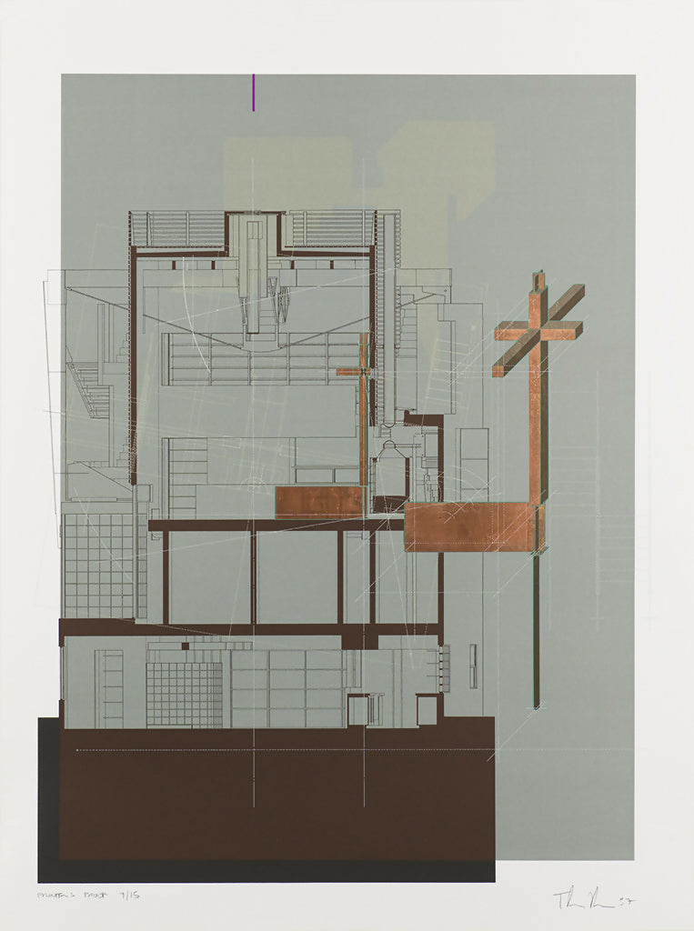 Sixth Street House: Column Axonometric by Thom Mayne / Morphosis – ArchWork